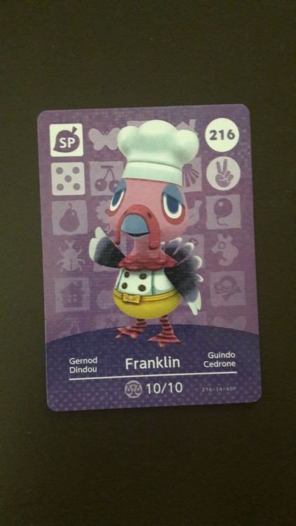 ACNL/NH Amiibo Karte EU - Nr. 217 Gernod (Gebraucht) in Nänikon für CHF ...