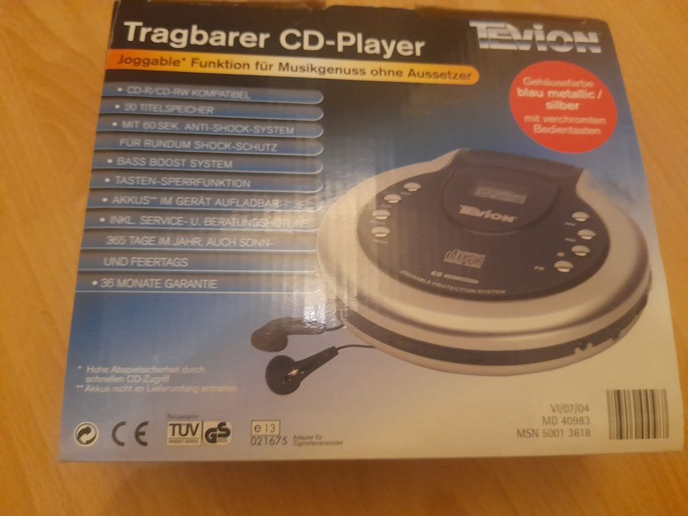 Tevion CD Player mit Car Kit (Gebraucht) in Lustmühle für CHF 33 – mit ...