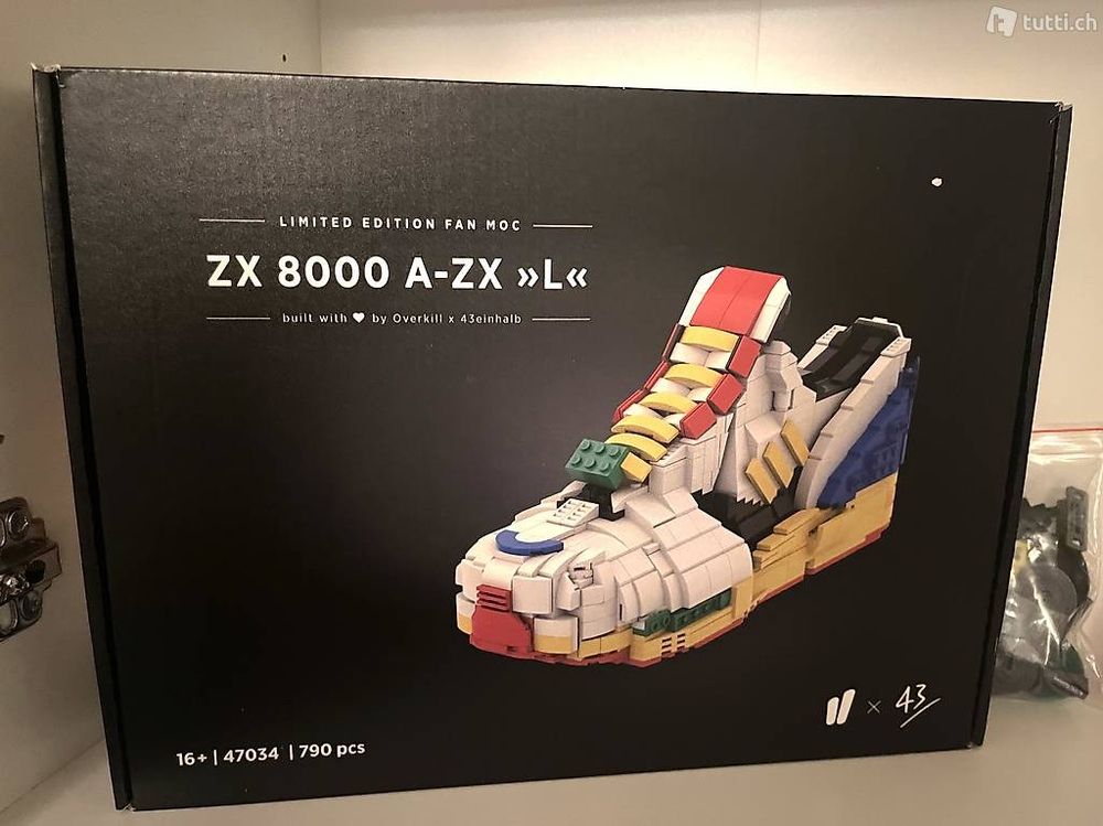 Lego 47034 Adidas ZX 8000 A-ZX L Fan MOC 43 Einhalb Overkill (Neu und ...