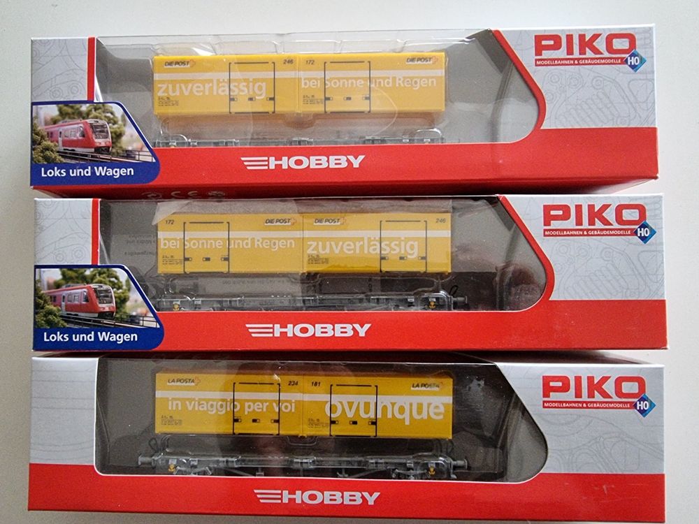 3 piko containertragwagen h0 (Gebraucht) in Kreuzlingen für CHF 61 – mit Lieferung auf Ricardo ...