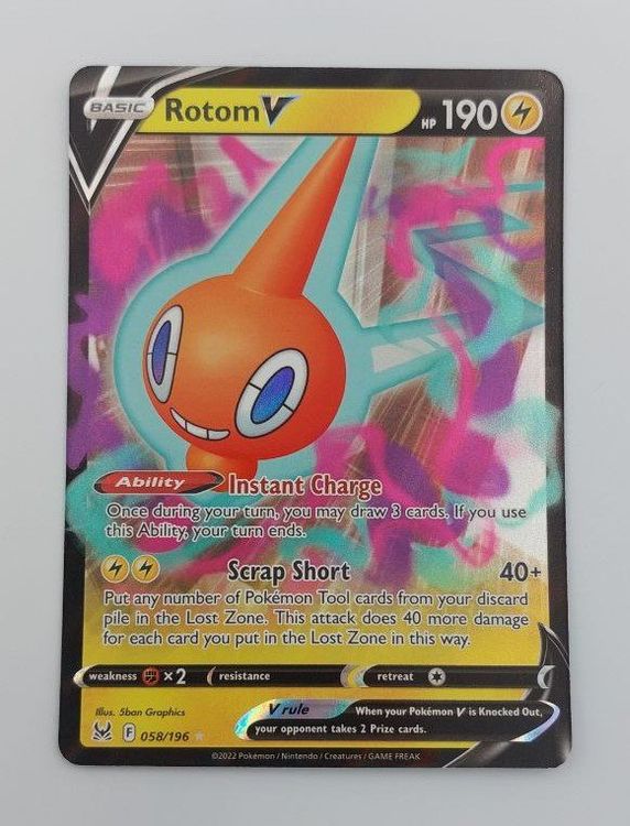 Rotom V (58/196 Lost Origin) NM / ENG (D'occasion) à COINTRIN pour CHF 2.9 – avec livraison ...