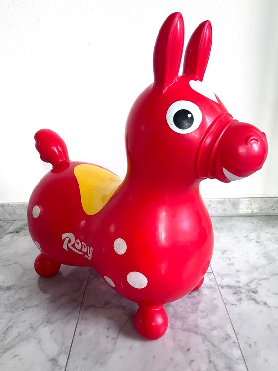 Rotes Sitz- und Hüpfpferd Rody Gymnic Cavallo Kult | Kaufen auf Ricardo