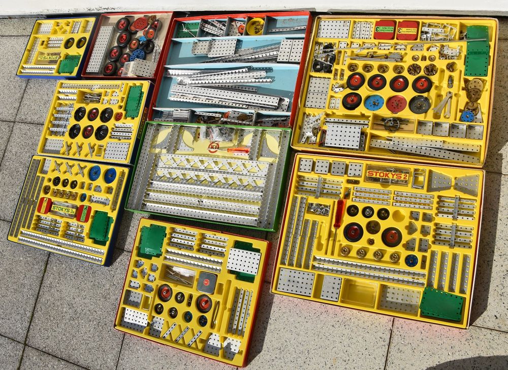 Stokys Metallbaukästen mit viel Zubehör und 3 Motoren (20kg) | Kaufen ...