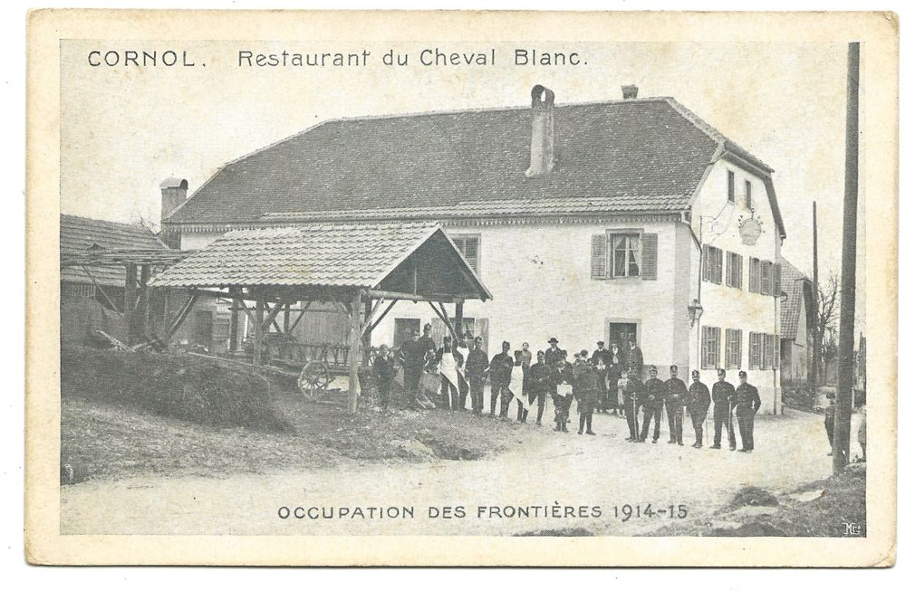 Cornol (JU) Distrikt Porrentry - Rest. du Cheval Blanc 1914 (Gebraucht ...