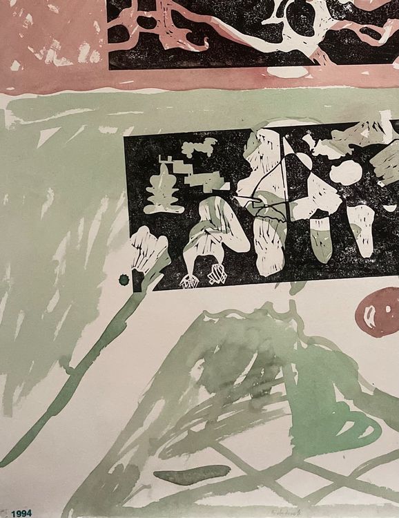 Rolf Winnewisser (1949) Grosse Aquarell aus Galleri Nachlass (Gebraucht) in Root für CHF 140 ...