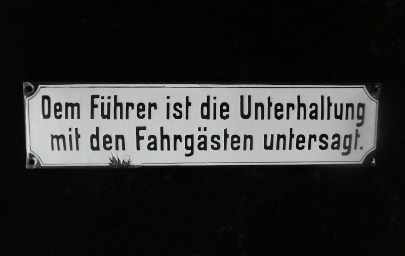 Altes Emailschild Dem Führer ist die Unterhaltung mit den... (Gebraucht ...