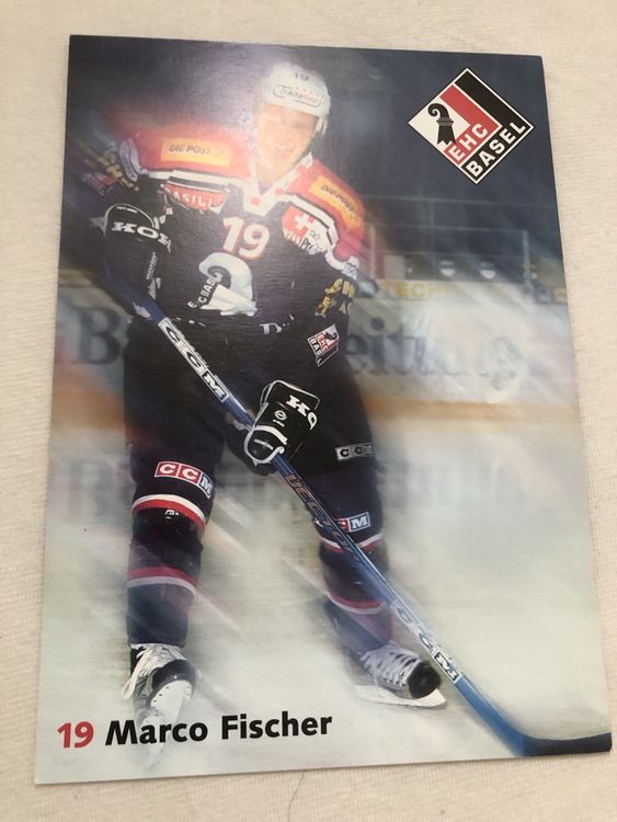 Marco Fischer EHC Basel EVZ Autogrammkarte (Gebraucht) in Meierskappel ...
