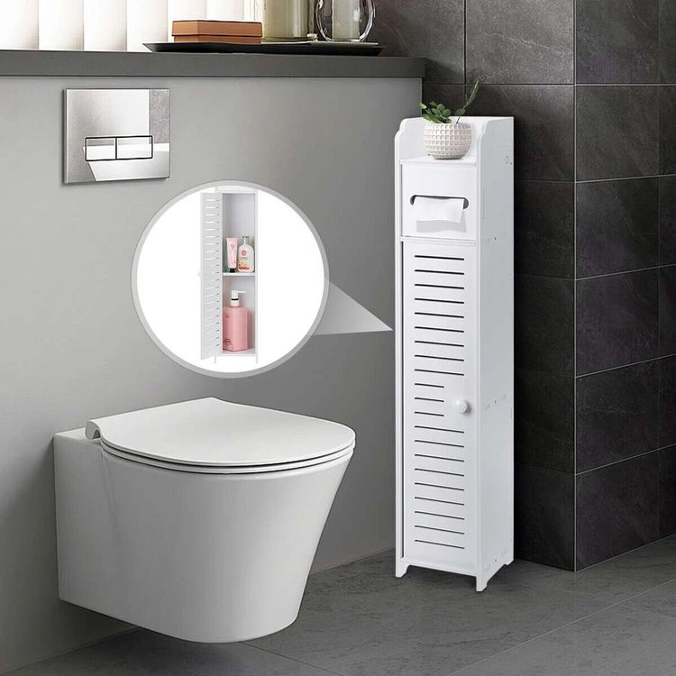 Toilettenschrank schmal freistehend - 15x15x80cm - WEISS (Neu und originalverpackt) in Wallenwil ...