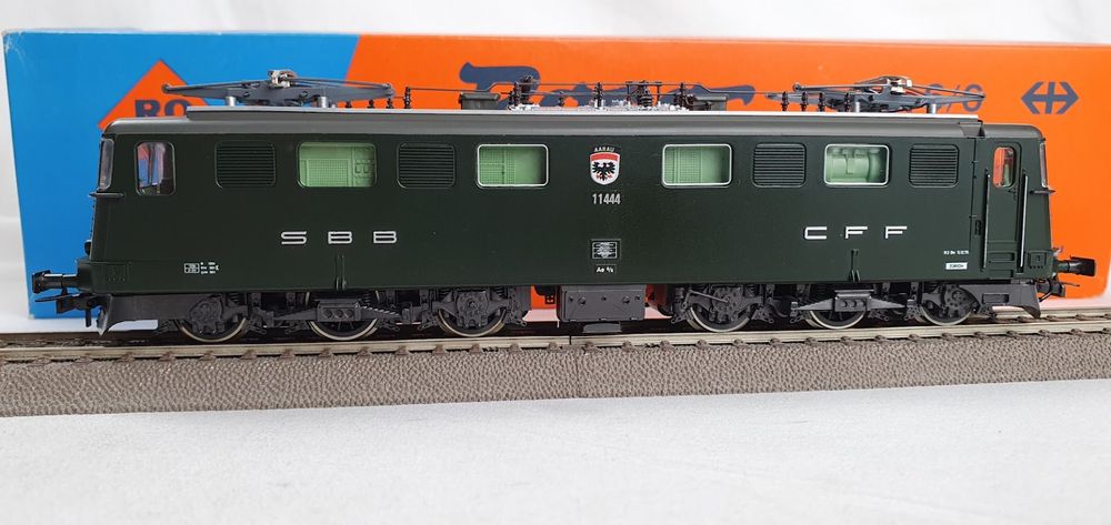 Roco 43535 SBB Ae 6/6 11444 "Aarau" grün Analog, OVP | Kaufen auf Ricardo