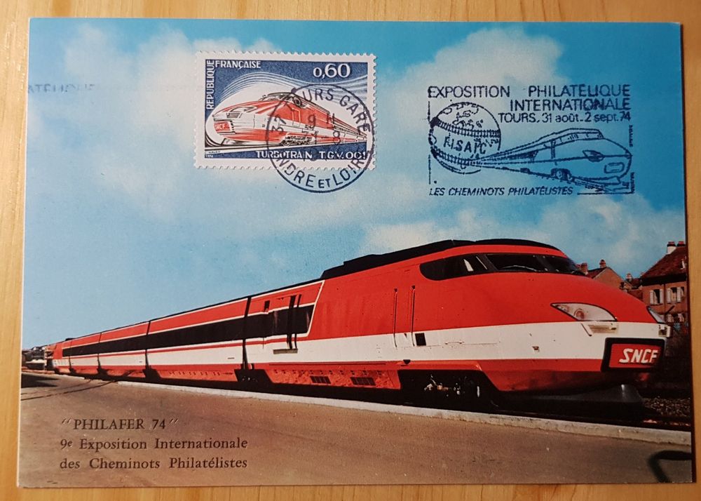TURBOTRAIN TGV 001 - carte MAXIMUM - 1974 | Kaufen auf Ricardo