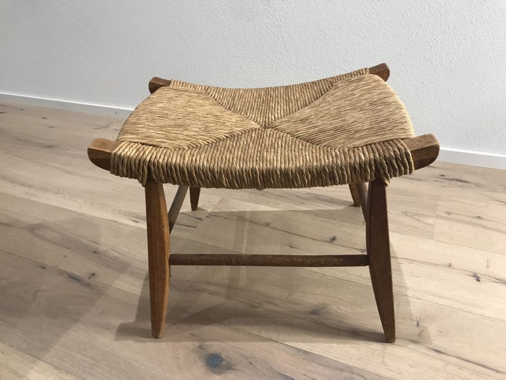 Rarität! Schöner Vintage Tessiner Hocker 50er - 60er Jahre (Gebraucht ...
