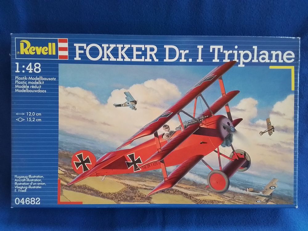 Revell 04682 Fokker Dr.1 Triplane Flugzeug Bausatz 1:48 Neu (Neu und ...