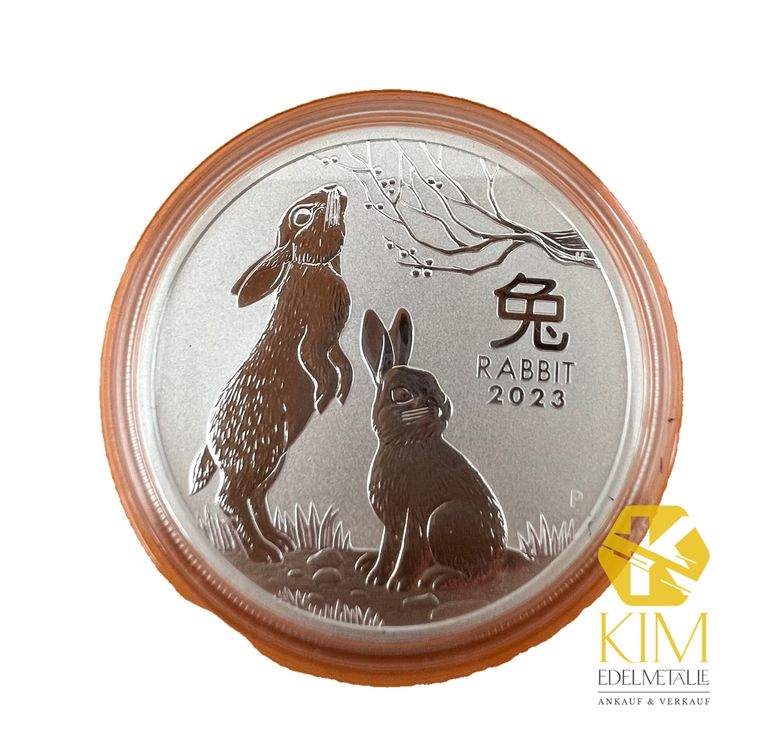 Lunar III Hase 2023-Australien 1oz Silbermünze (Gebraucht) in Heiligkreuz (Mels) für CHF 40 ...