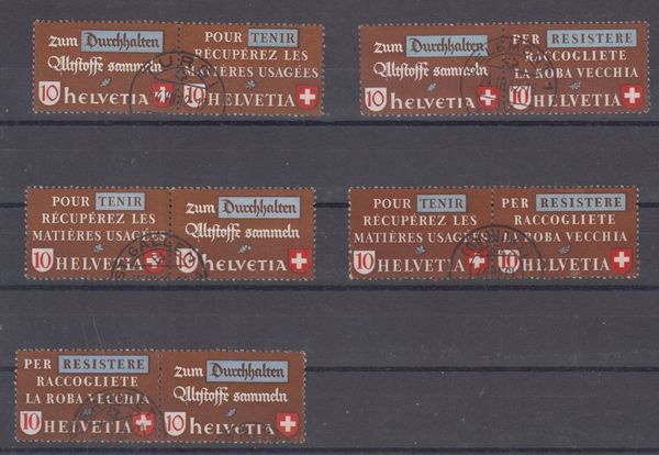 1942 Altstoffe Z33a-Z33e, Kat. 110,00 (Antik) in Sarmenstorf für CHF 7.5 – mit Lieferung auf ...