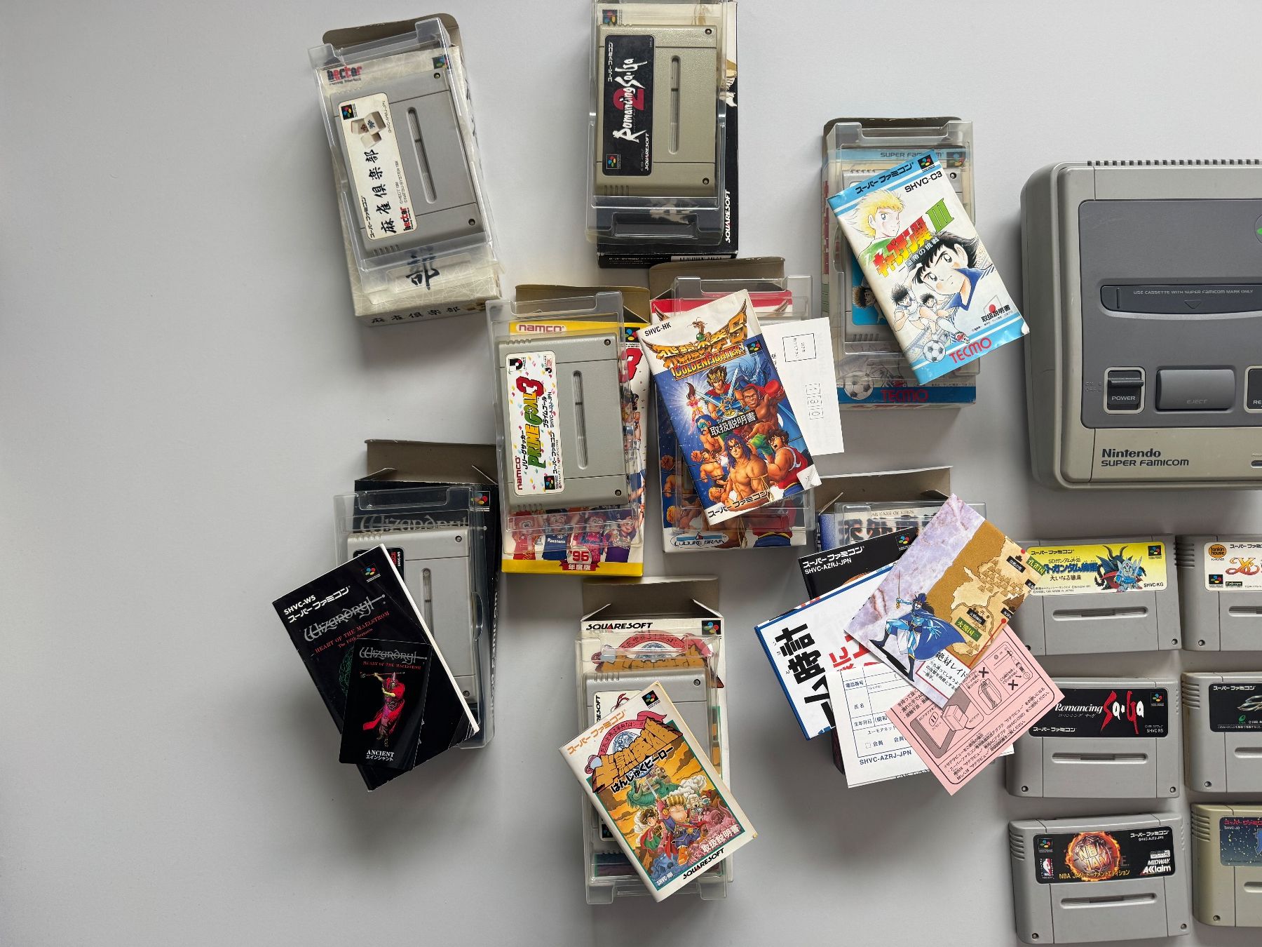 Nintendo Super Famicom LOT 16 games and 1 console-for parts (Gebraucht ...