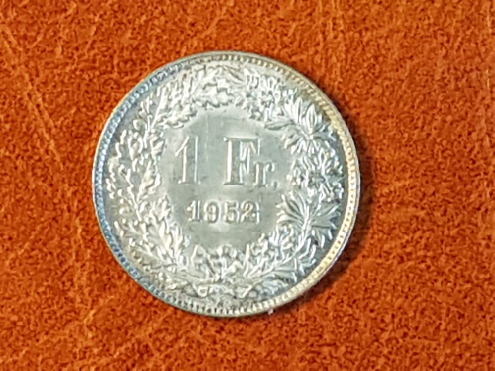 1 Franken 1952 Silber wenig zirkuliert | Kaufen auf Ricardo