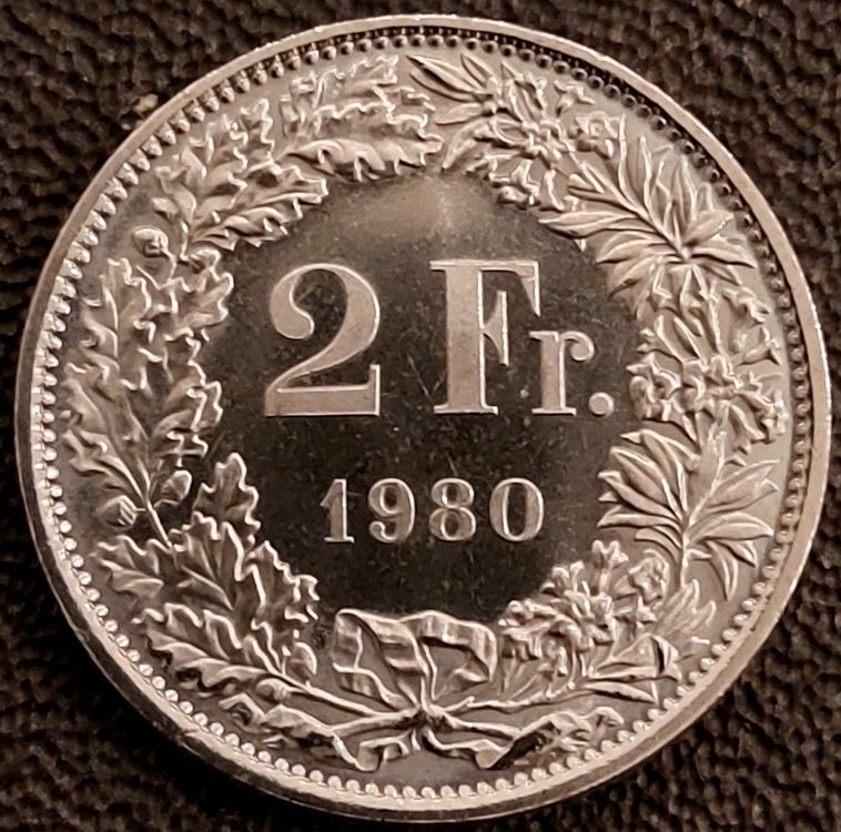 2 Franken 1980 stgl. / aus Münzsatz | Kaufen auf Ricardo