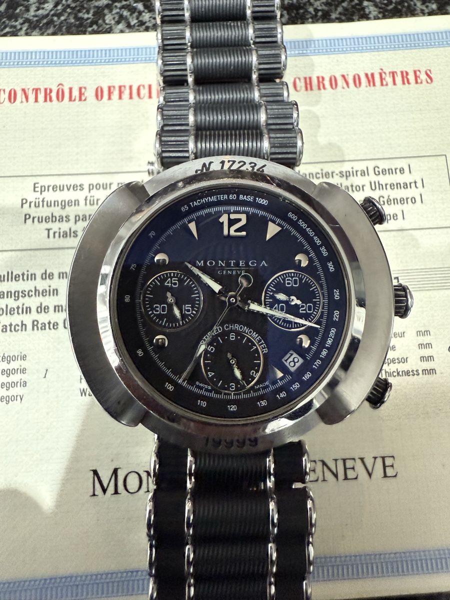 Montre Montega Geneve Chronometer Limited Edition ! Schwarz (Gebraucht ...