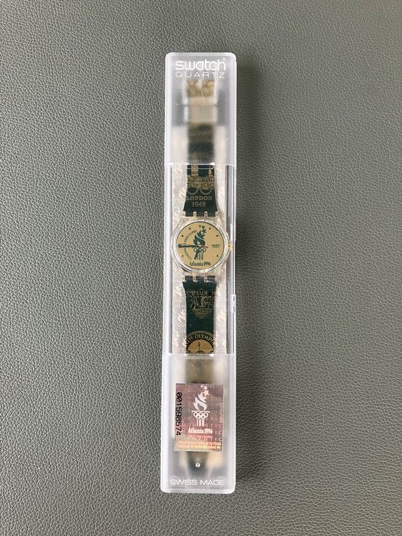 Swatch Uhr Atlanta 1996 Olympia original verpackt (Neu und originalverpackt) in Tägerwilen für ...