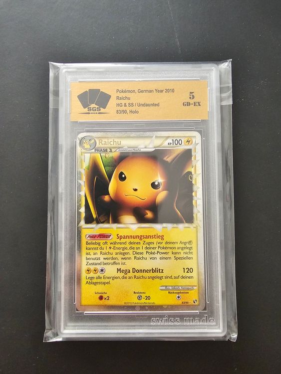 Raichu Holo HG & SS Undaunted Unerschrocken SGS ab 1.- | Kaufen auf Ricardo