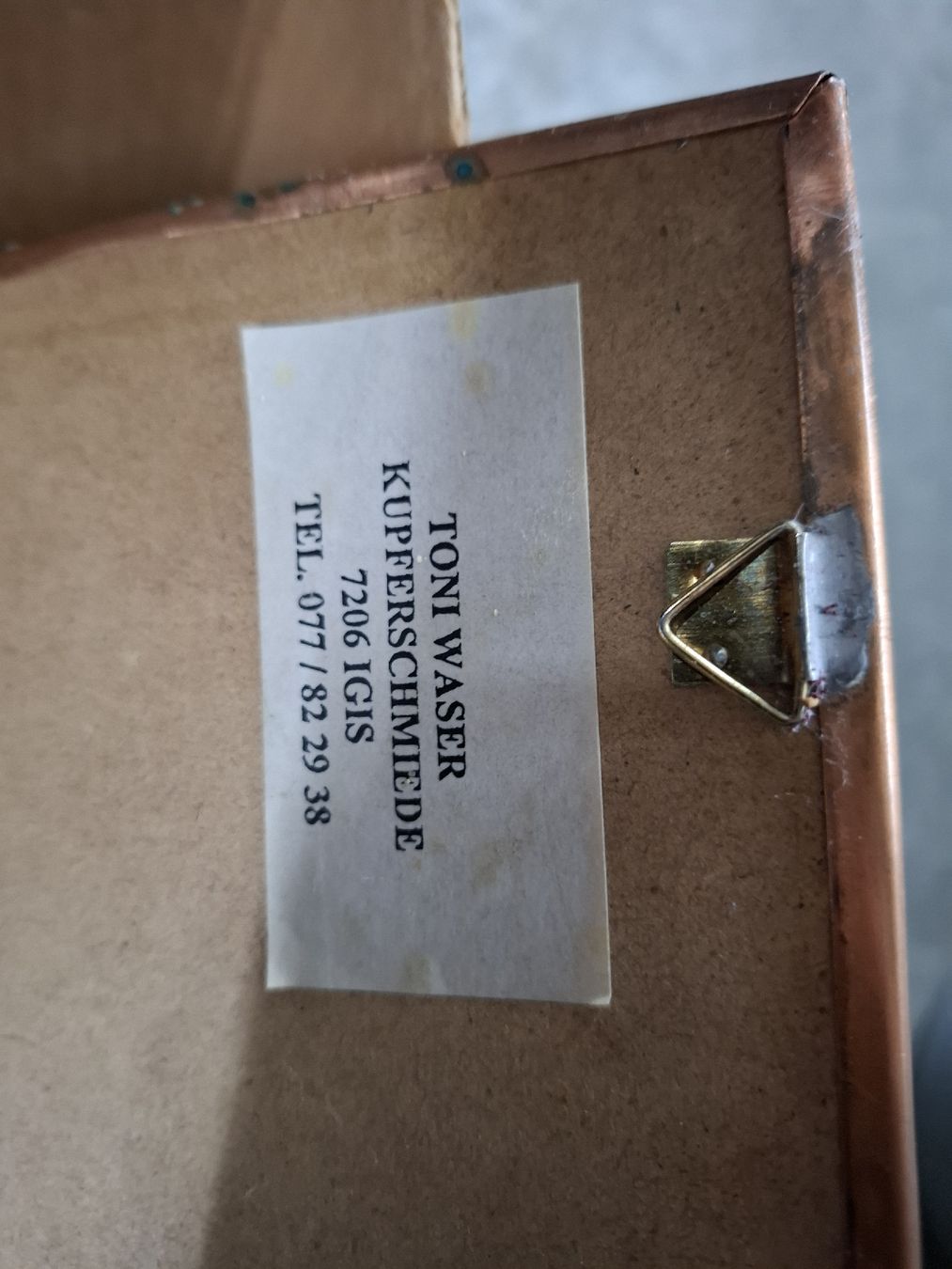 Kupferbild Adler von Toni Waser, Igis. Rarität! Top (Gebraucht) in ...