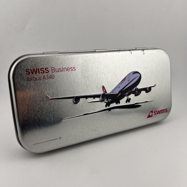 Original Vintage Flugreise-Set Swissair Business Airbus A340 (Neu ...