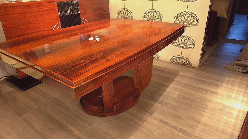 Table art deco de salle à manger en palissandre de Rio (Gebraucht) in ...