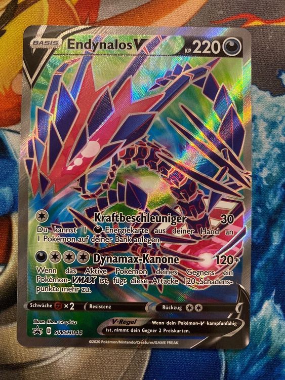 Pokemonkarte Endynalos V Fullart (Neu (gemäss Beschreibung)) in Stadel ...