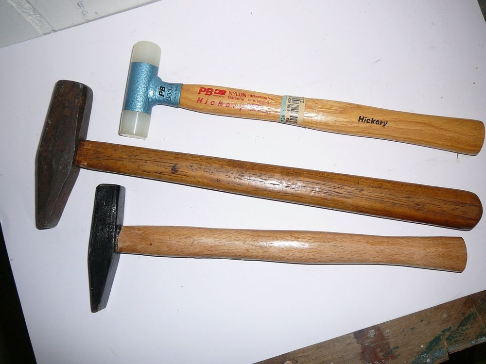 3 Hammer Hammer 200g/Hammer 420g/ PB Nylon neu "Hickory" (Gebraucht) in ...