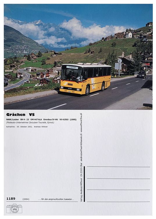 Grächen St.Niklaus VS Visp Mattertal Postauto NAW BVZ BH4-23 | Kaufen auf Ricardo
