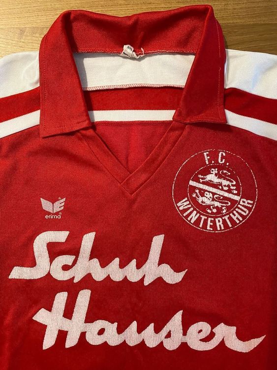 ORIGINAL FC WINTERTHUR # 14 TRIKOT ERIMA FCW AUS DEN 70ERN S (Neu ...