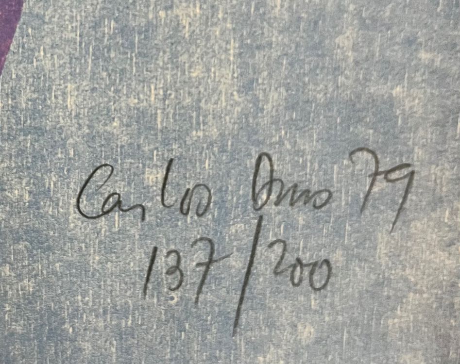 Carlos Duss (1932-1990) Lithographie Handsigniert | Kaufen auf Ricardo