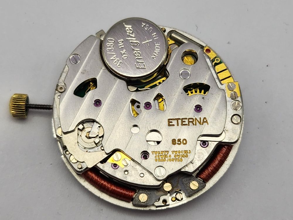 Eterna Kal. 850 Uhrwerk mit Zifferblatt Chronograph Quarz (Gebraucht ...