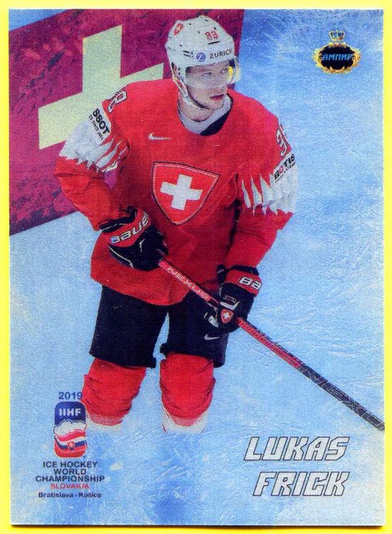 IIHF WM 2019 Lukas Frick #38 / SUI03 Player Card | Kaufen auf Ricardo