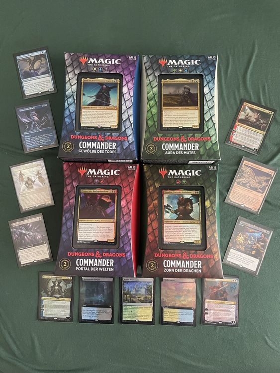 MTG Dungeons & Dragons Commander Decks & Extra Karten (Neu und ...
