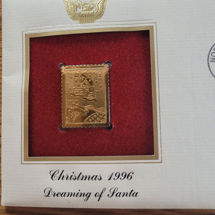 Brief mit Vergoldene Vignette USA 24 Cararts North Pole 96 (Gebraucht ...