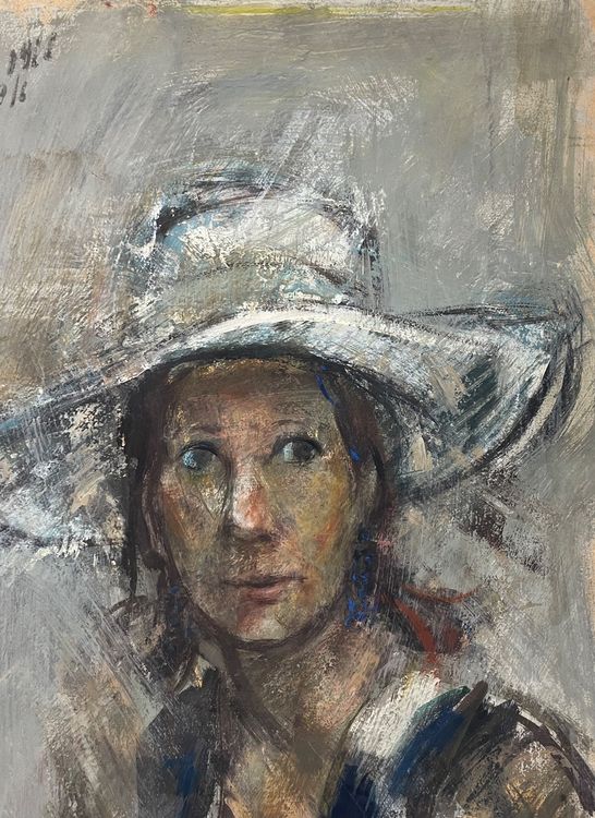 Dame mit Hut Gemälde unleserlich Signiert (Gebraucht) in Root für CHF 60 – mit Lieferung auf ...