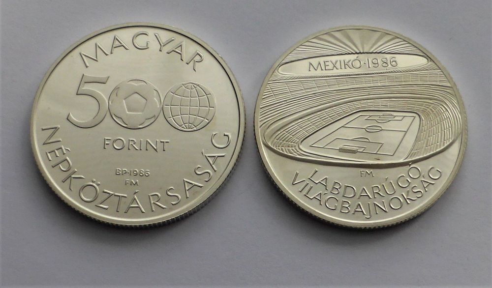 UNGARN - MAGYAR, 500 Forint 1986, 28g - Olympiade Mexico | Kaufen auf ...