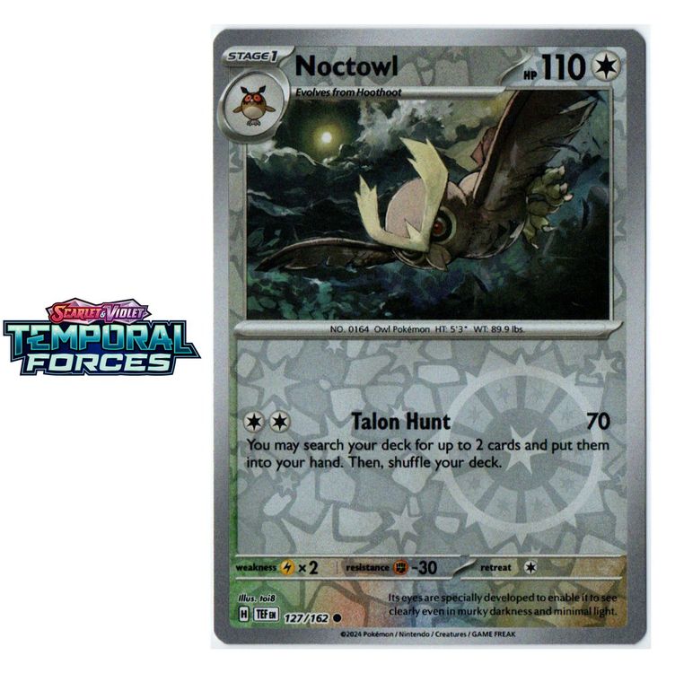 Temporal Forces Noctowl Noctuh Reverse Holo 127/162 EN | Kaufen auf Ricardo