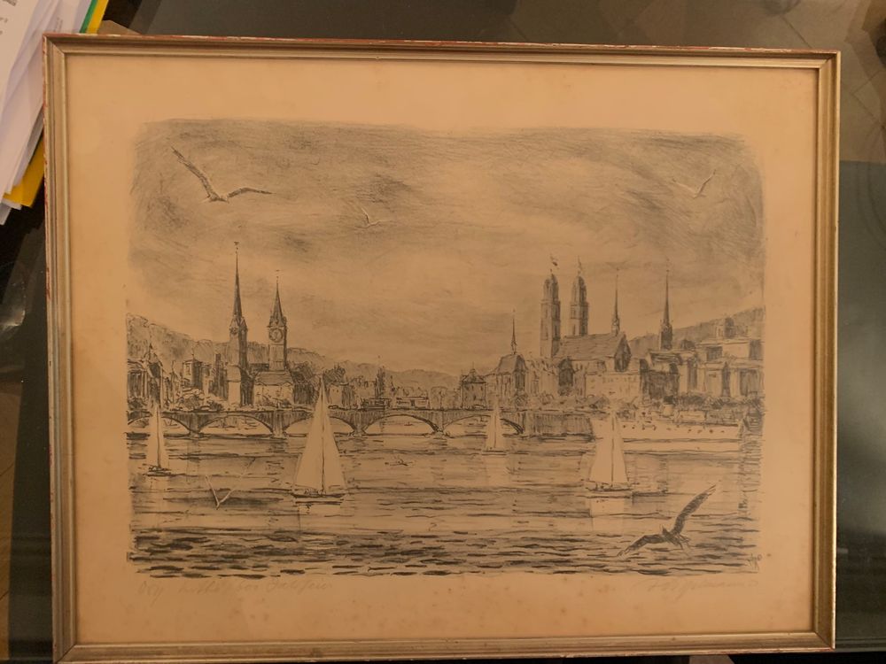 Alex Walter Diggelmann 2 Originalgrafiken Zürich | Kaufen auf Ricardo