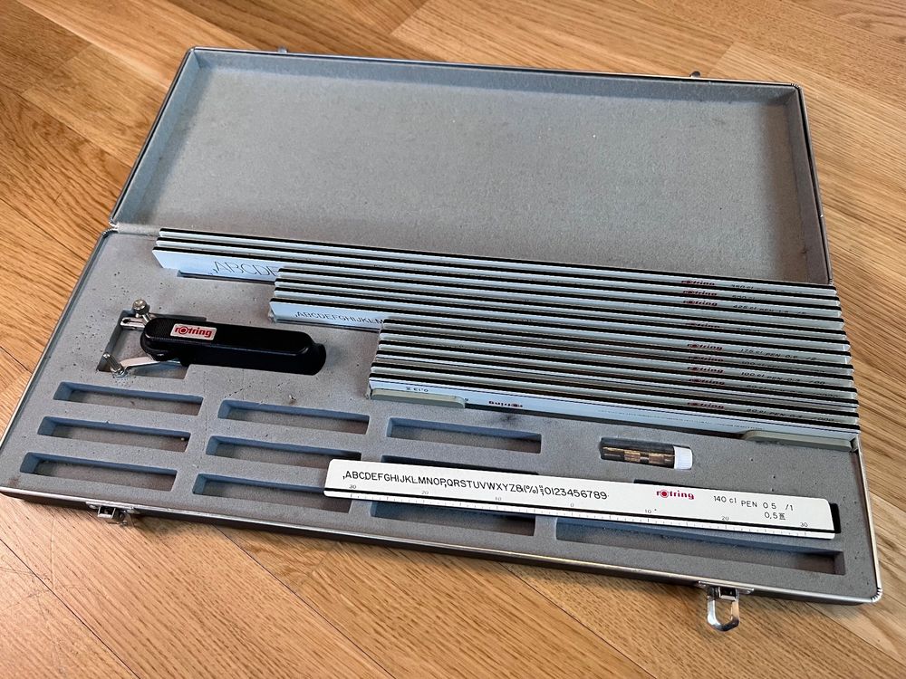 Rotring Controlled Lettering System - VINTAGE / RARITÄT (Gebraucht) in ...