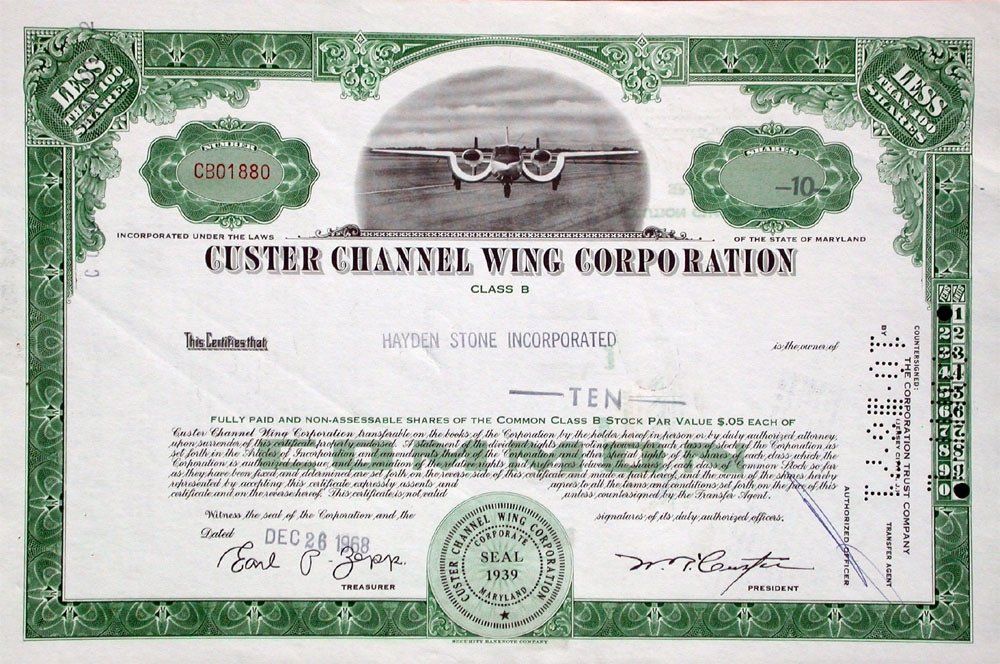 Custer Channel Wing Corporation - 1969 (Gebraucht) in Solothurn für CHF ...