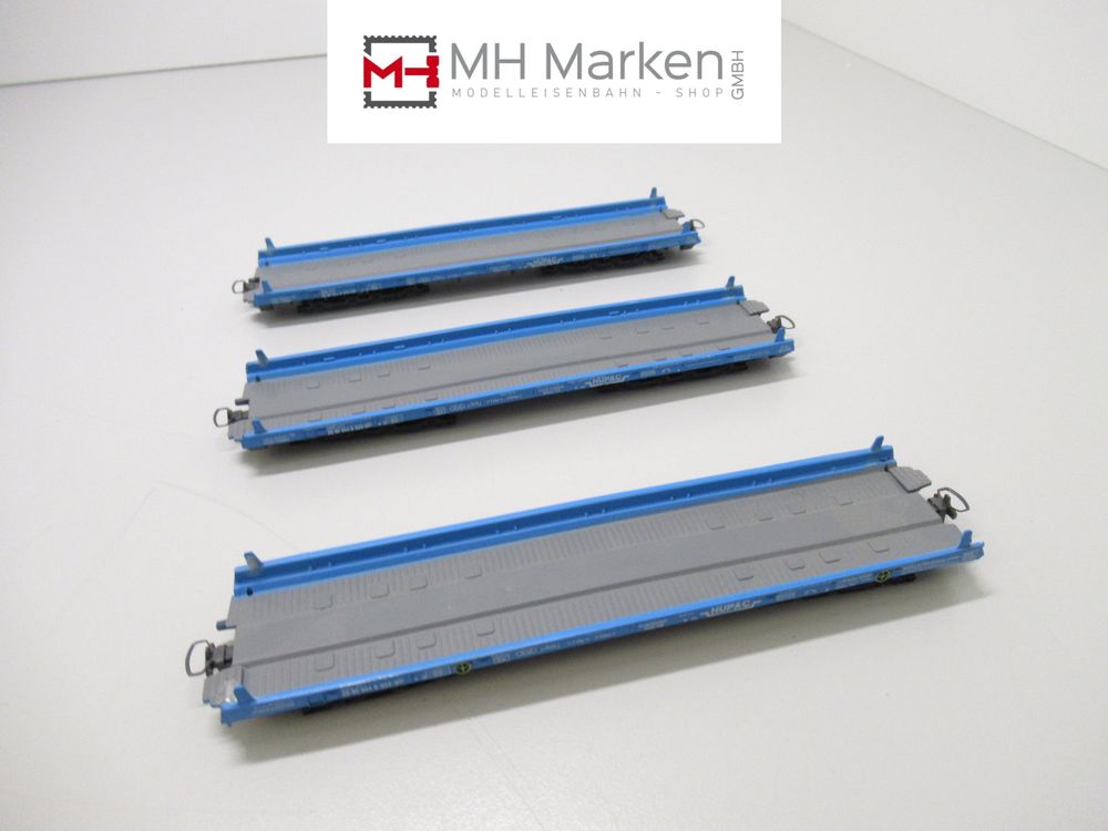 Liliput 3x 20050 HUPAC Flachwagen Ohne OVP DC GS H0 (Gebraucht) in Basel für CHF 25 – mit ...