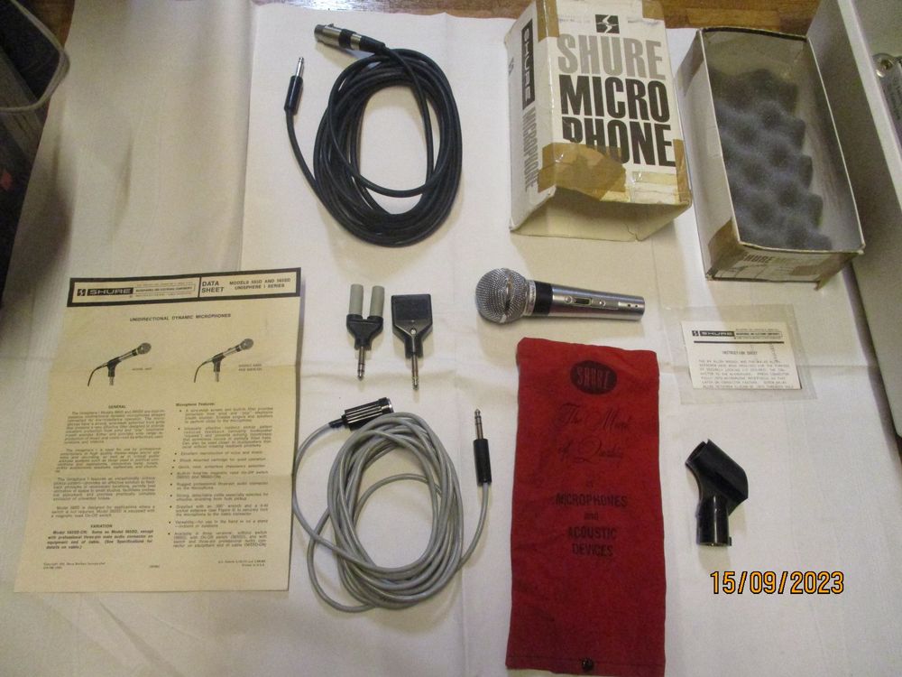 VINTAGE SHURE MICROPHONE 565 SD UNISPHERE 1 MIT ZUBEHÖR | Kaufen auf ...