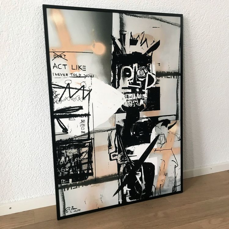 Samurai Neo Expresssionismus Kunst Bild Stefan Bammert Act (Neu (gemäss ...