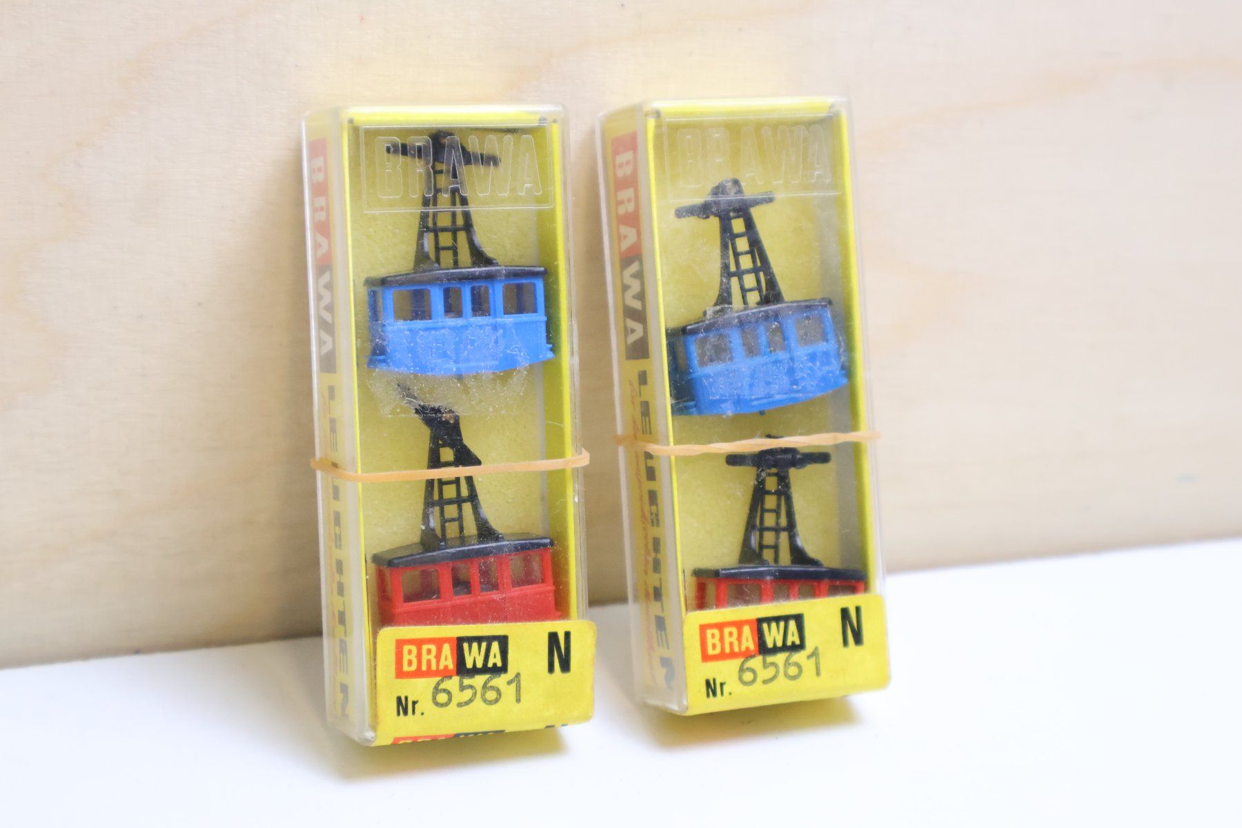 BRAWA Elektro Seilbahn Gondel Set - 2 x 6561 - Rarität (Gebraucht) in ...
