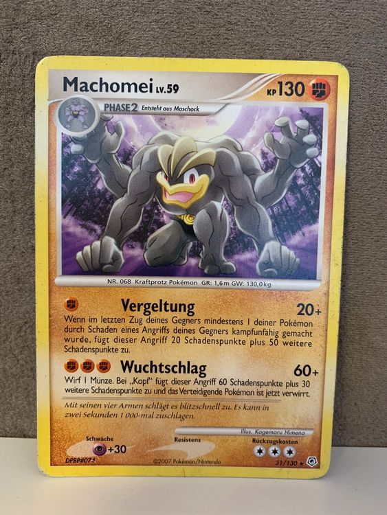 Pokemon Machomei Rare Diamond & Pearl DE 31/130 | Kaufen auf Ricardo