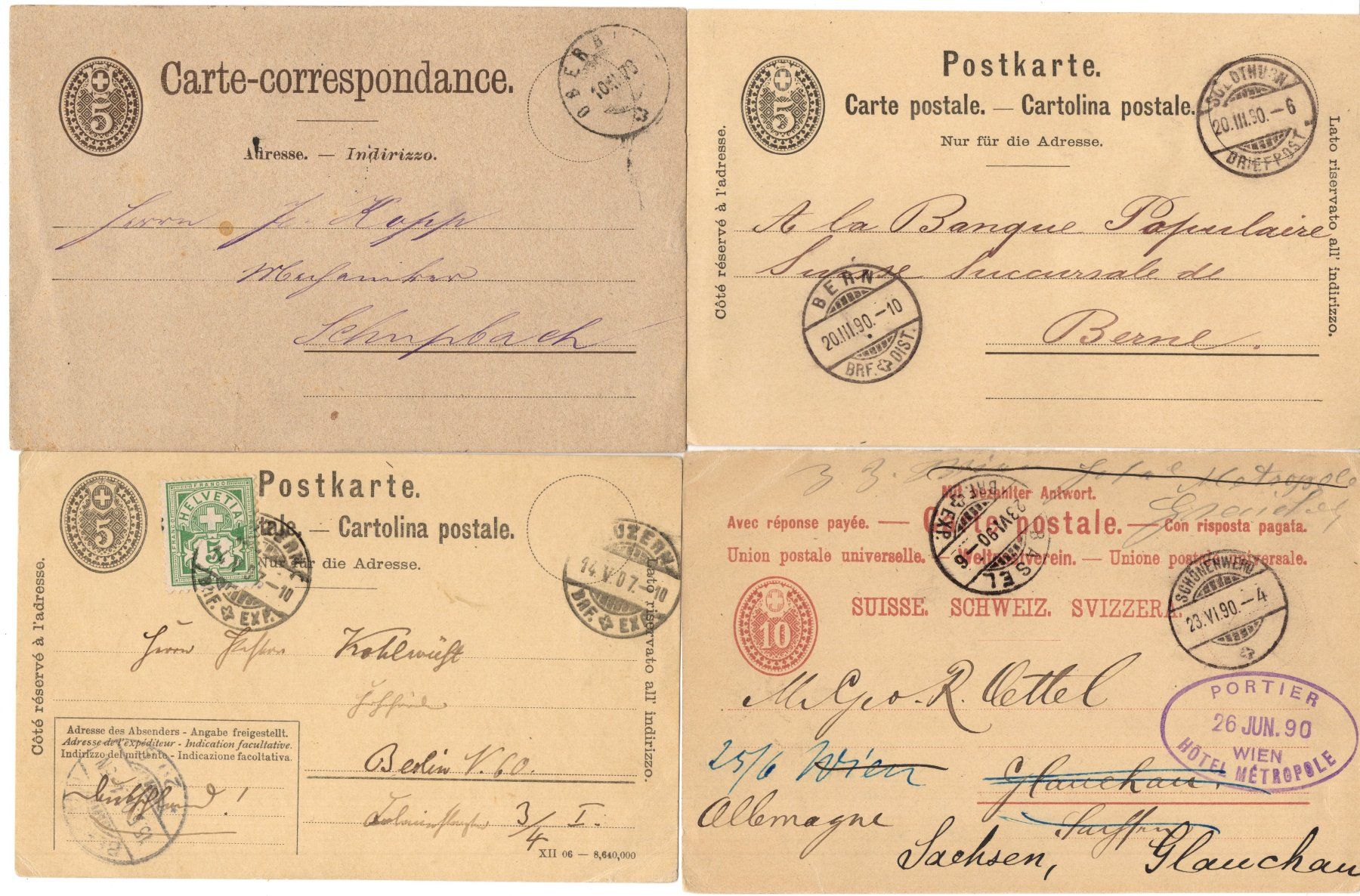 8 gebrauchte Schweizer Ganzsachen Postkarten (Gebraucht) in Eglisau für CHF 1 – mit Lieferung ...