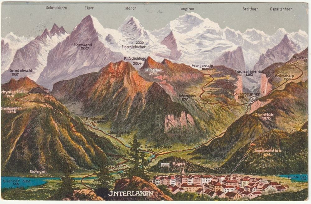 Künstler-AK Interlaken 1912 | Kaufen auf Ricardo