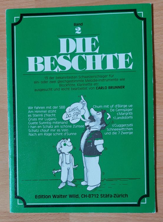 Musiknotenbuch Edition Walter Wild | Kaufen auf Ricardo